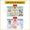 Editable UAE ID Card Template PSD (United Arab Emirates) - Mehran System