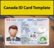 Canada ID Card Template Editable - Mehran System