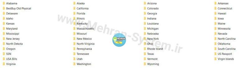Driver License Templates All USA States - Mehran System
